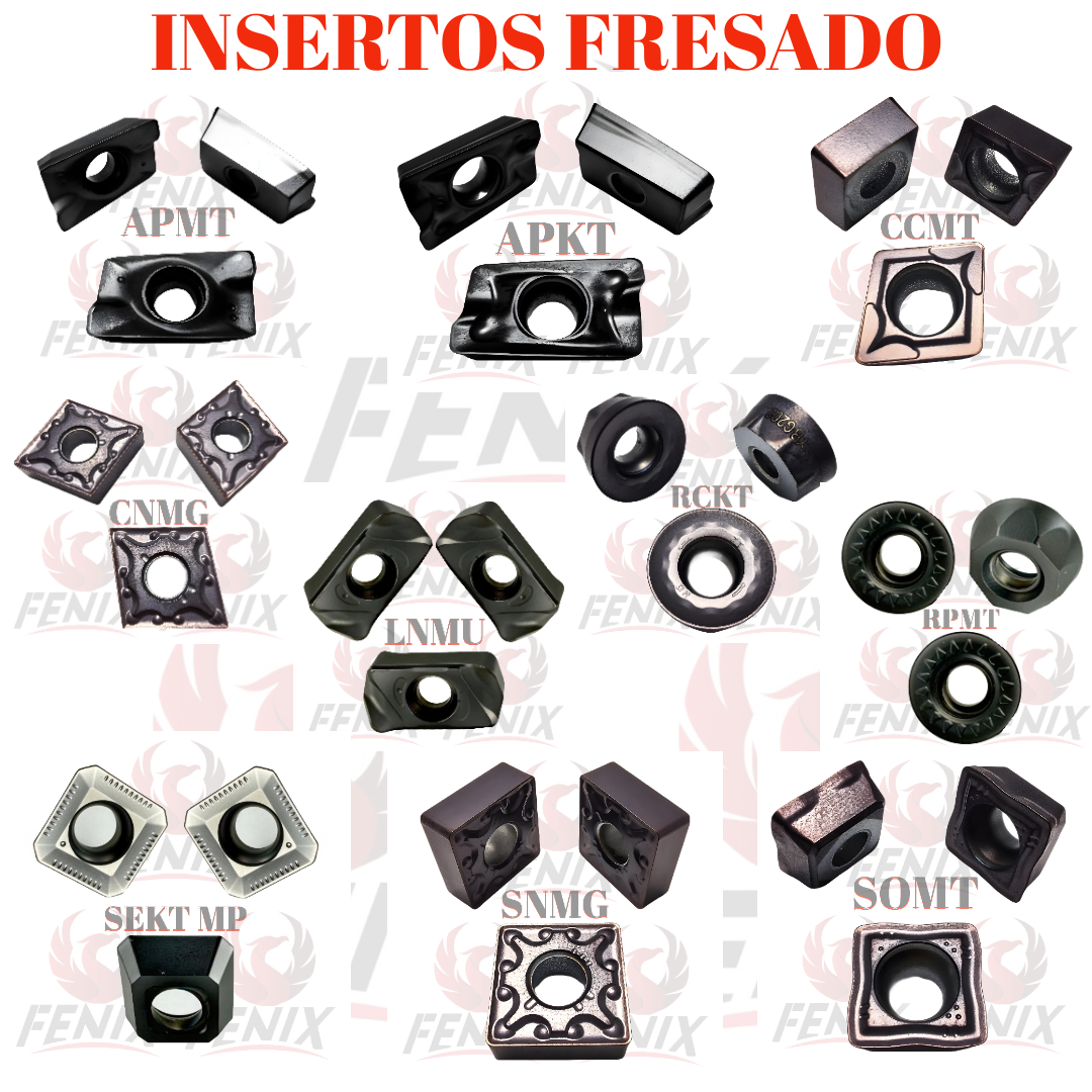 Insertos para Fresado CC,CN,SN,SO y RC - Insertos Fénix